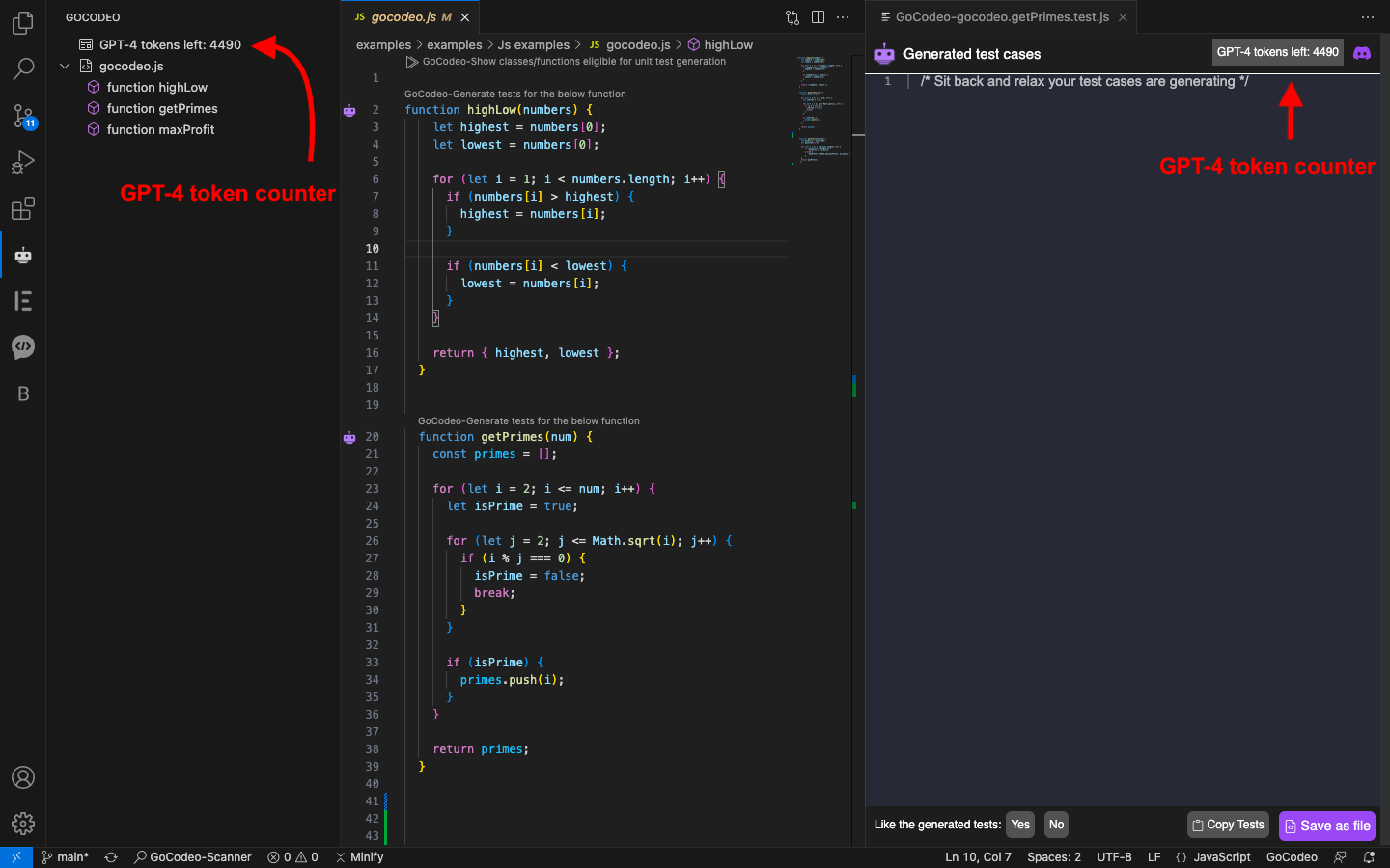 Unit testing with ChatGPT 4 - GoCodeo - Visual Studio Marketplace